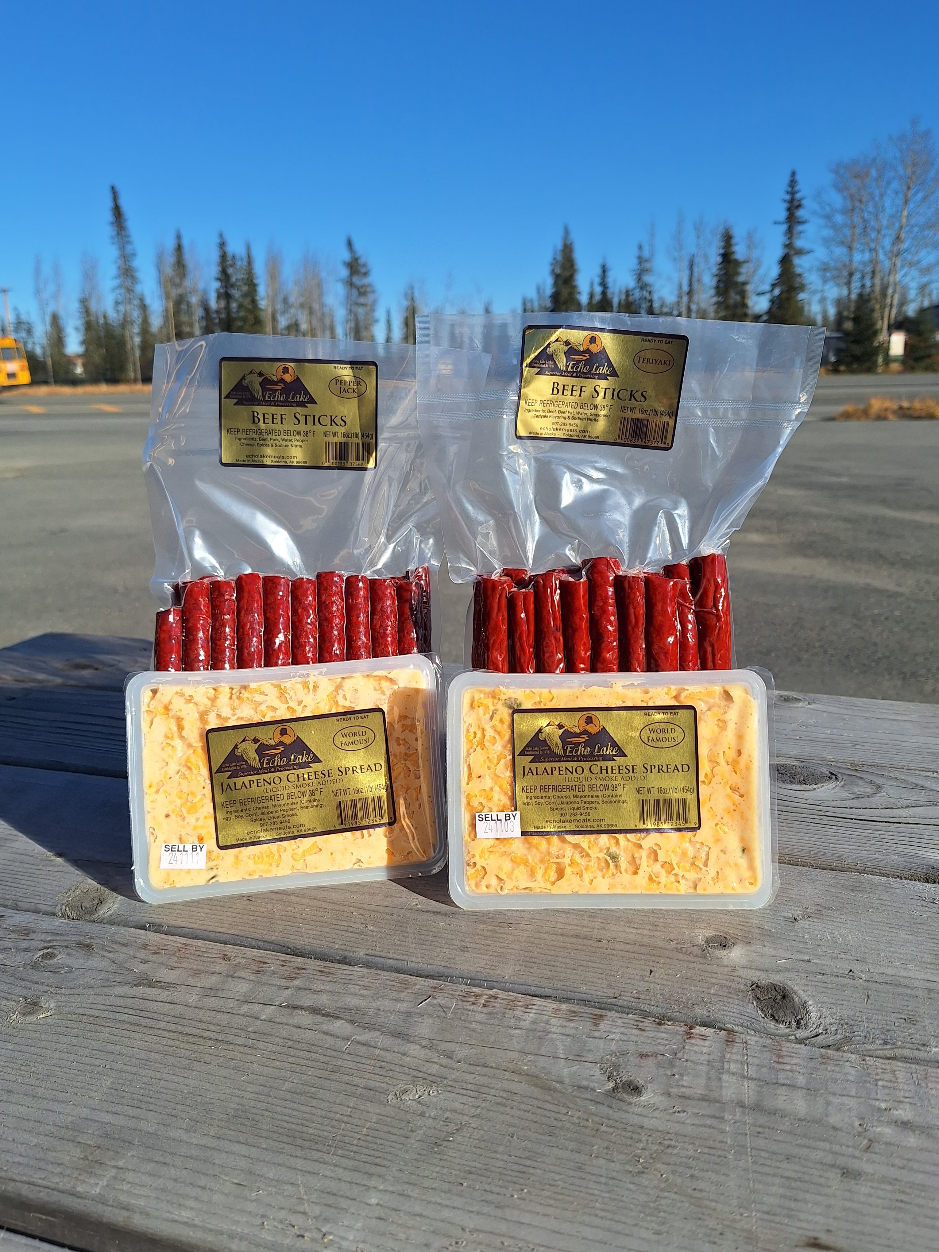2 Cheese 2 Beef Stick Combo – Echo Lake Meats